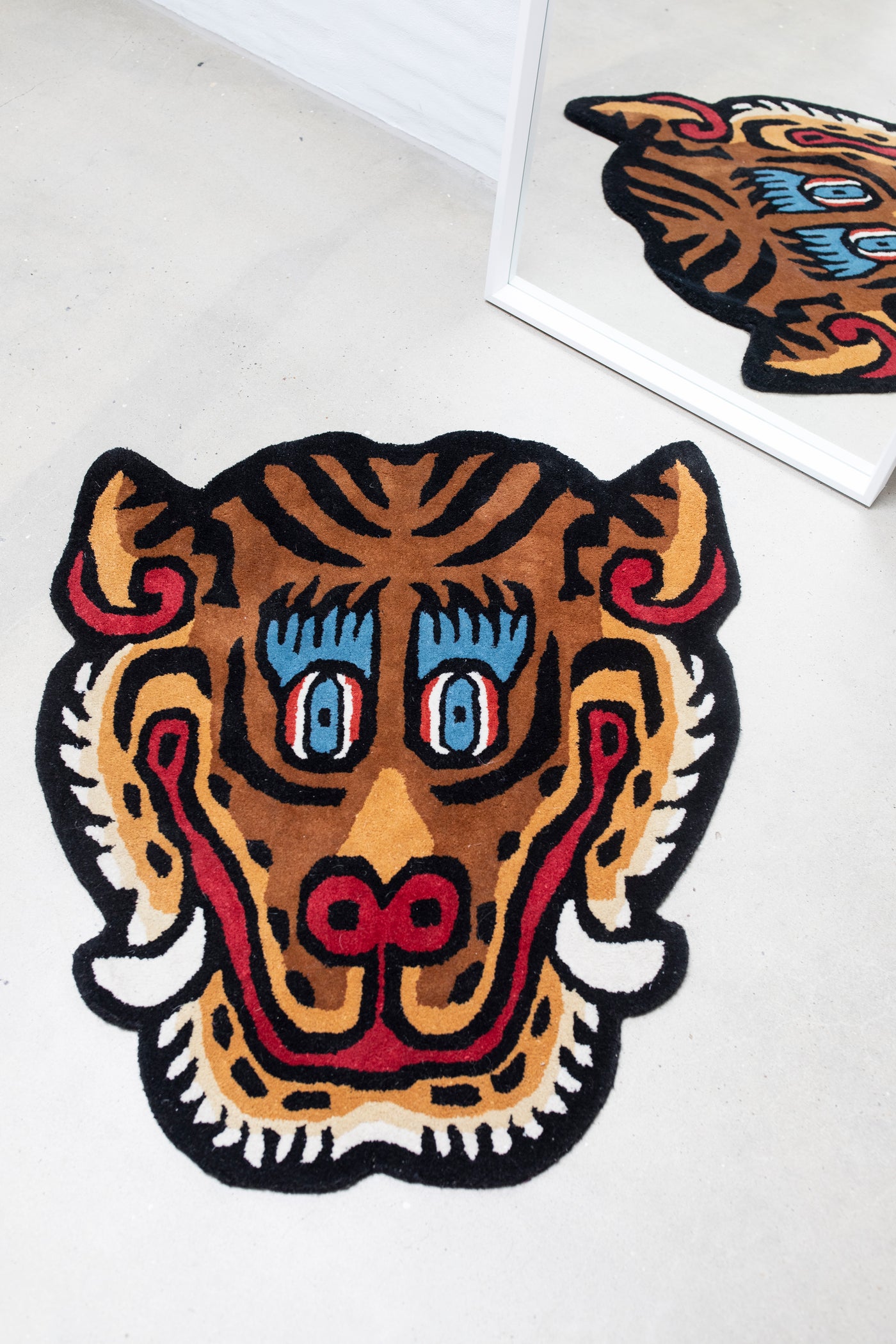 Tiger Face Rug Large